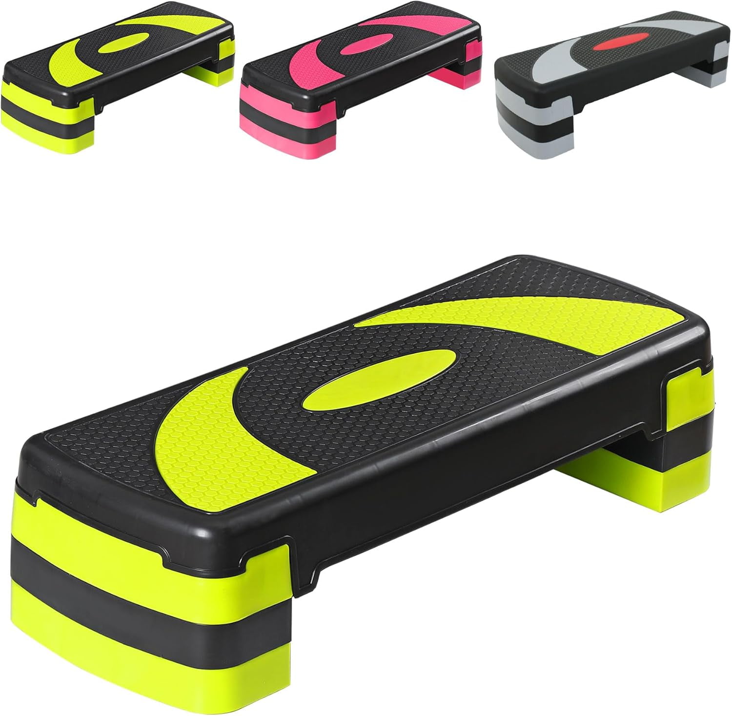 Sycol 31’’ Aerobic Step Platform, Adjustable Exercise Workout Stepper ...