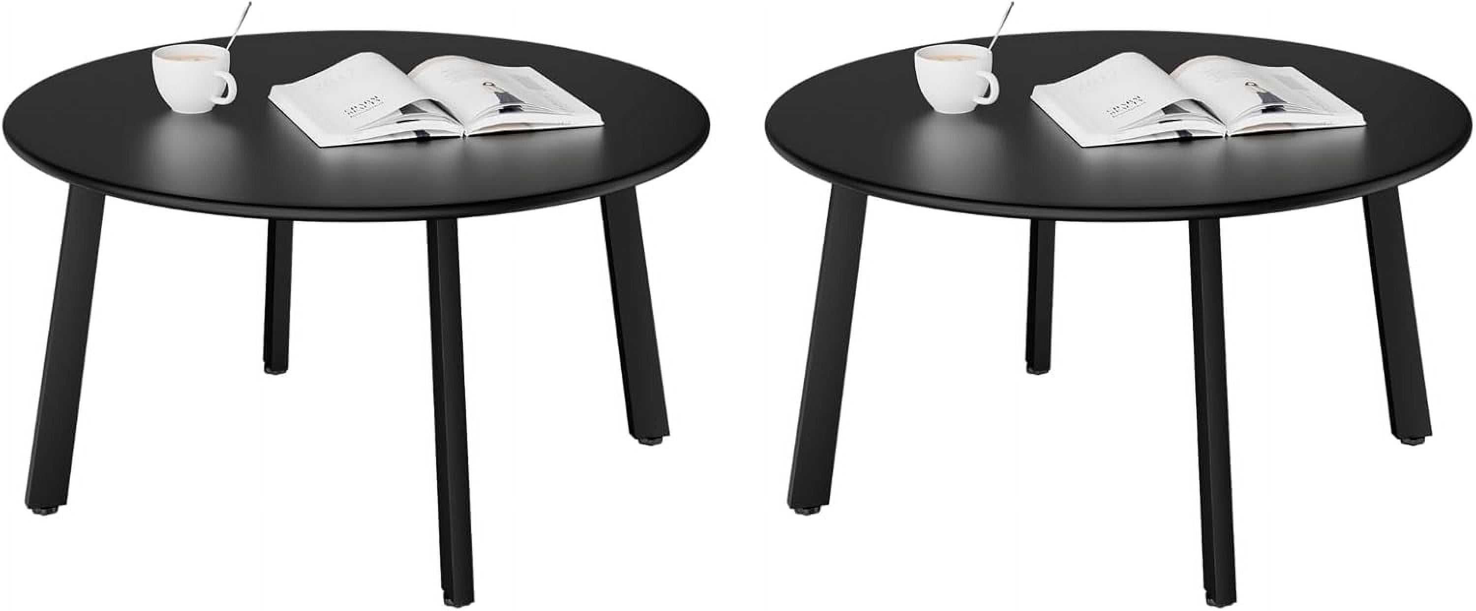 Sycol Indoor and Outdoor Side Table, Small Patio Side Table, Metal ...