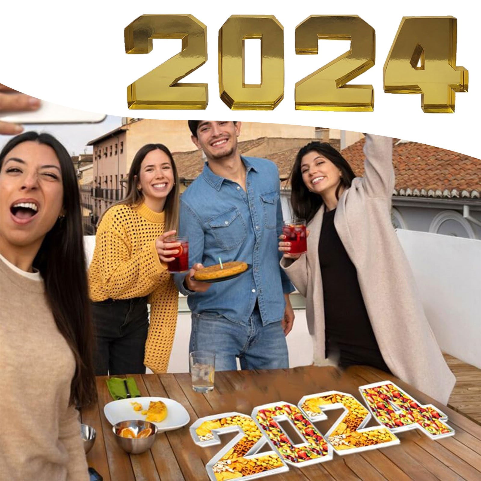 Sycwsmn 2024 Charcuterie Numbers Fillable Graduation Cardboard Number ...