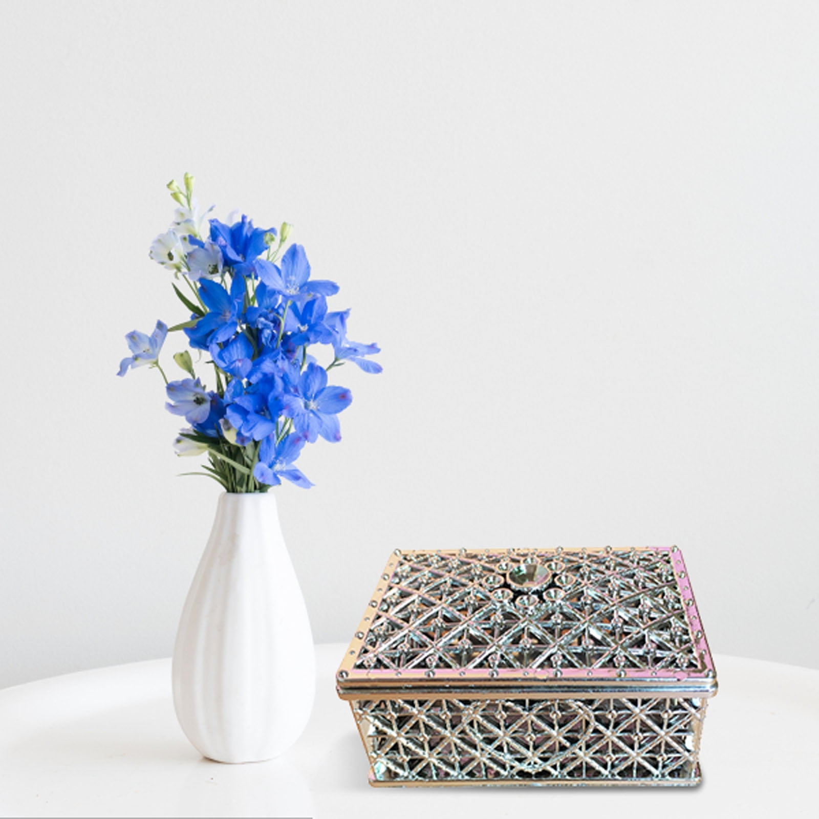 Sycwsmn Creative Candy Box Rectangular Lattice Hollowed Out Gold And ...