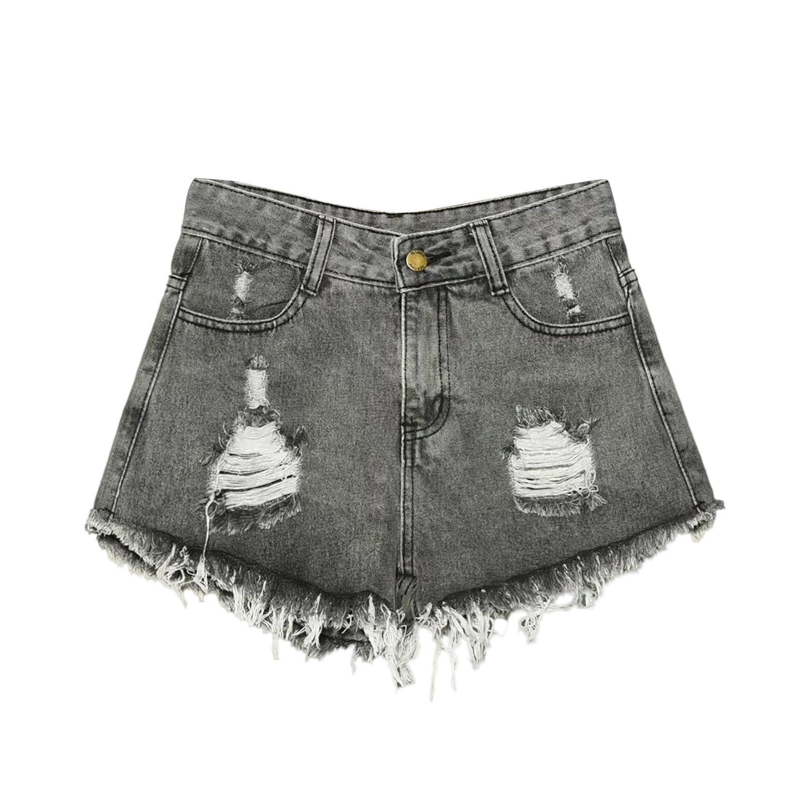 Sycwsmn Ripped Jean Short Summer Jeans Shorts For Women Teen Girls ...