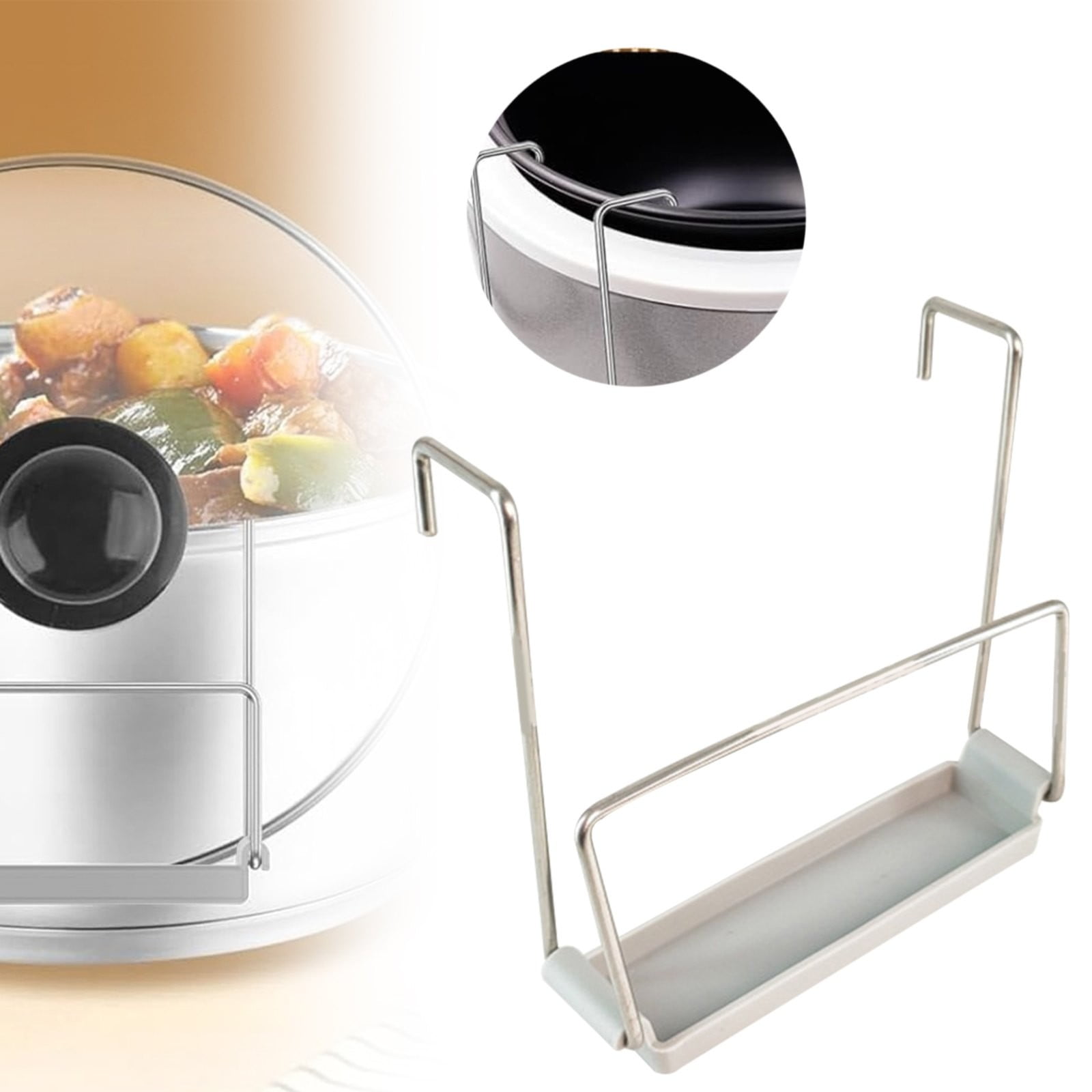 Sycwsmn Stainless Slow Cooker Lid Holder Kitchen Crock Pot Lid Holder ...