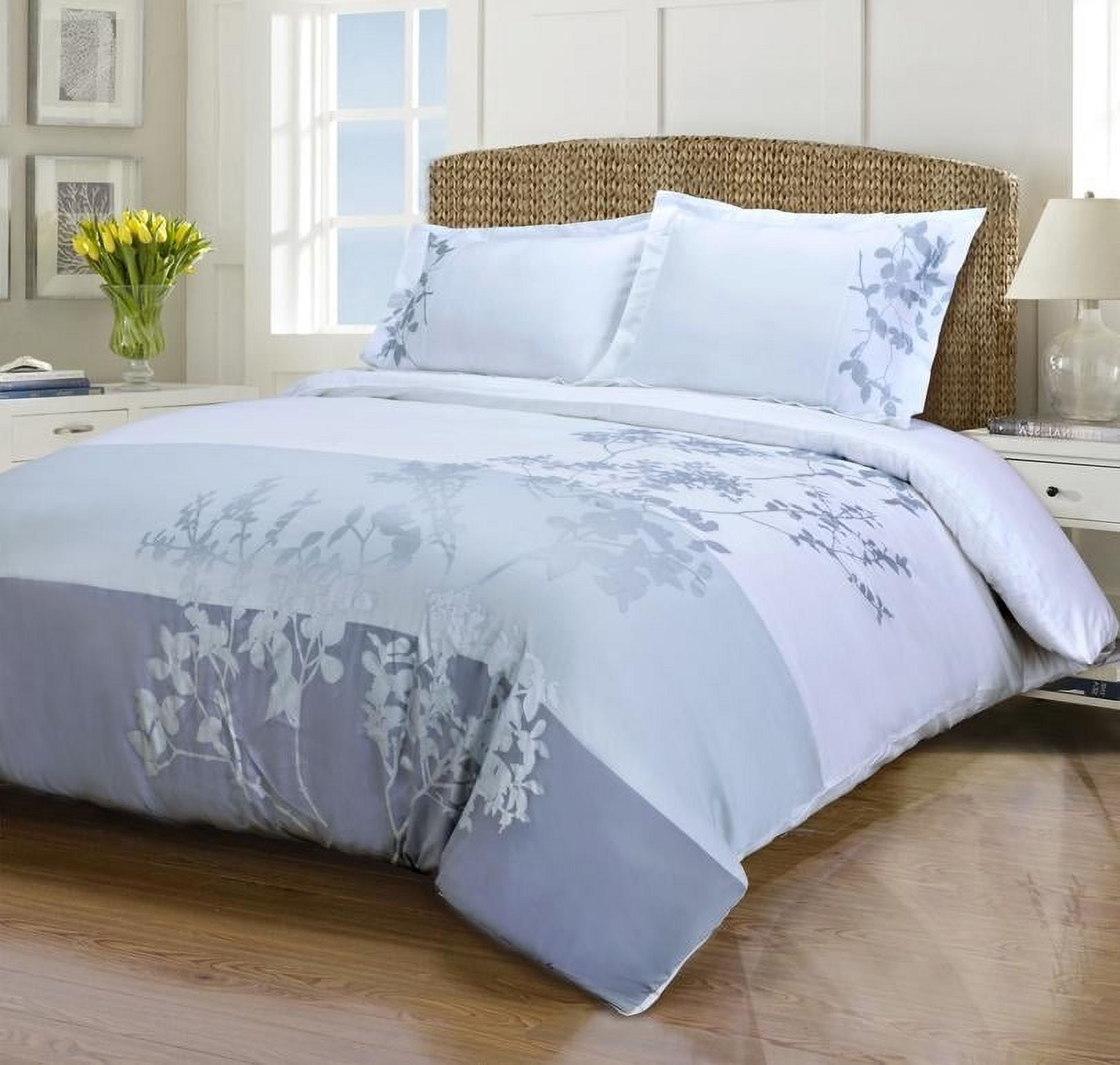 Sydney 100% Cotton Floral Damask Print Duvet Cover Set Multi-Color ...