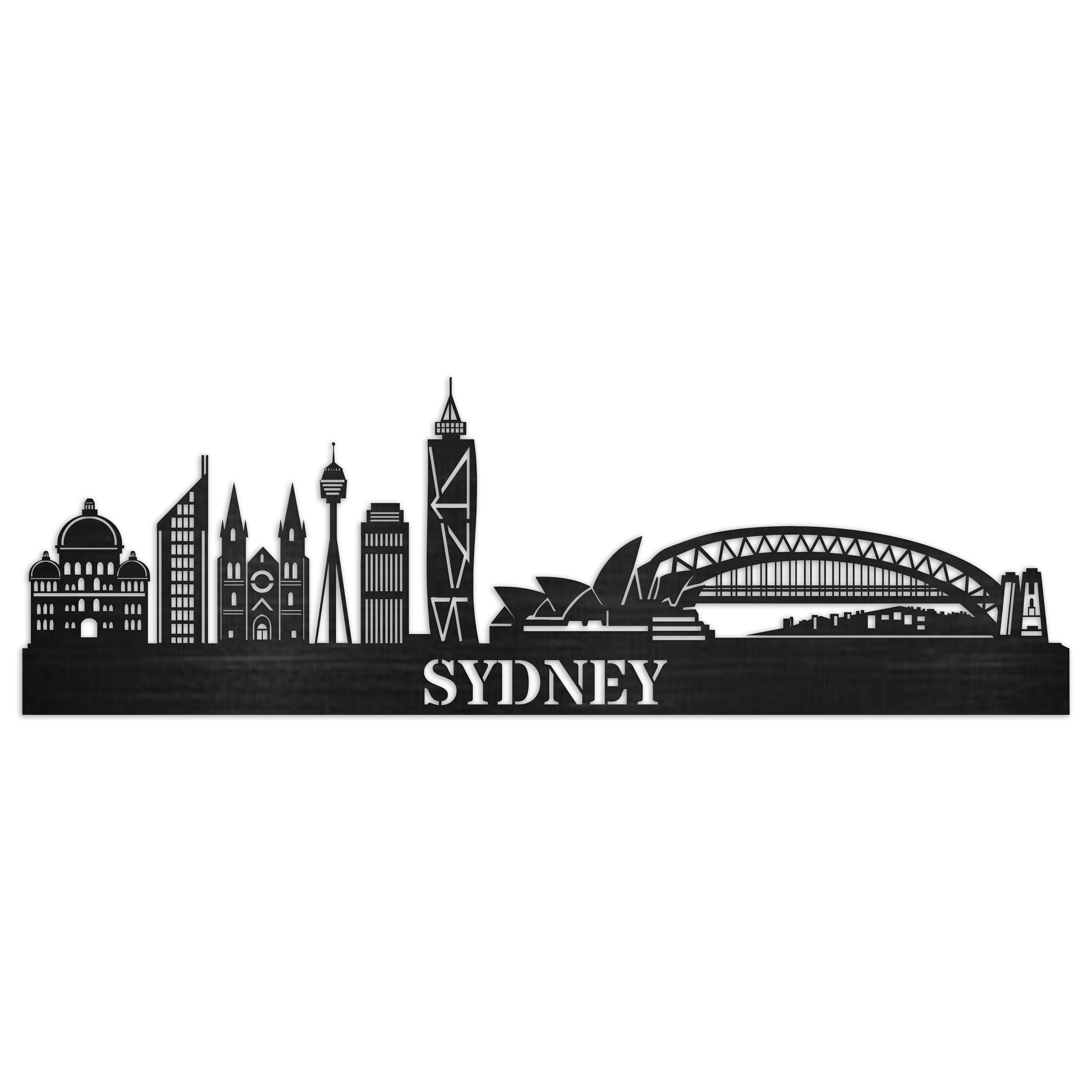Sydney Australia Skyline Sign Custom Wood Cityscape Art Opera House ...