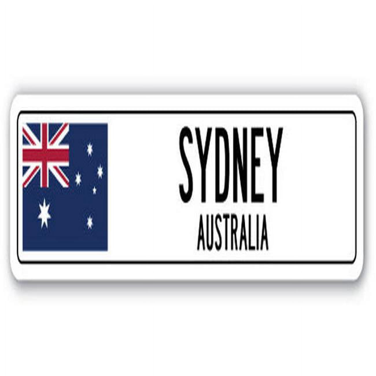 Sydney, Australia Street Sign Decal - Australian Flag City Country Road ...