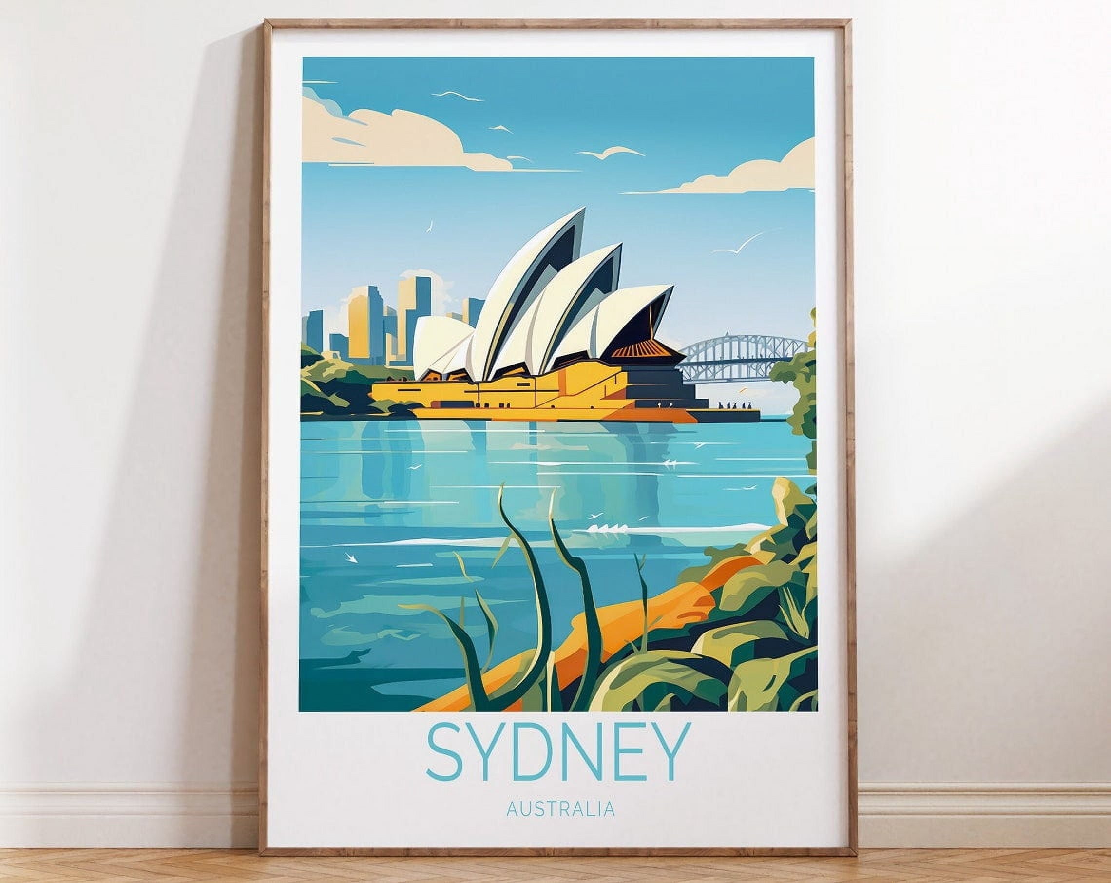 Sydney Australia Travel Poster, Sydney Australia Poster, Sydney ...