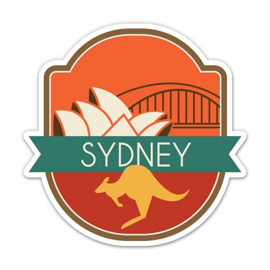 Sydney Autralia - 12" Vinyl Sticker Waterproof Decal - Walmart.com