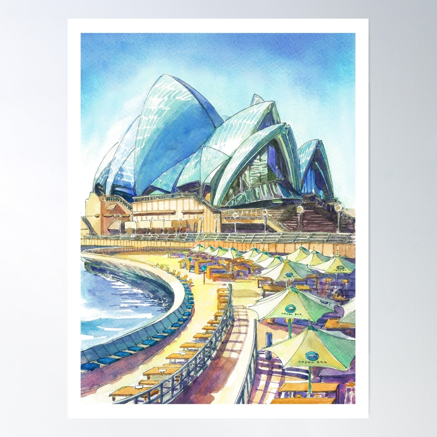 Sydney Classic #7: Sydney Opera House Poster Wall Art, Modern Wall ...