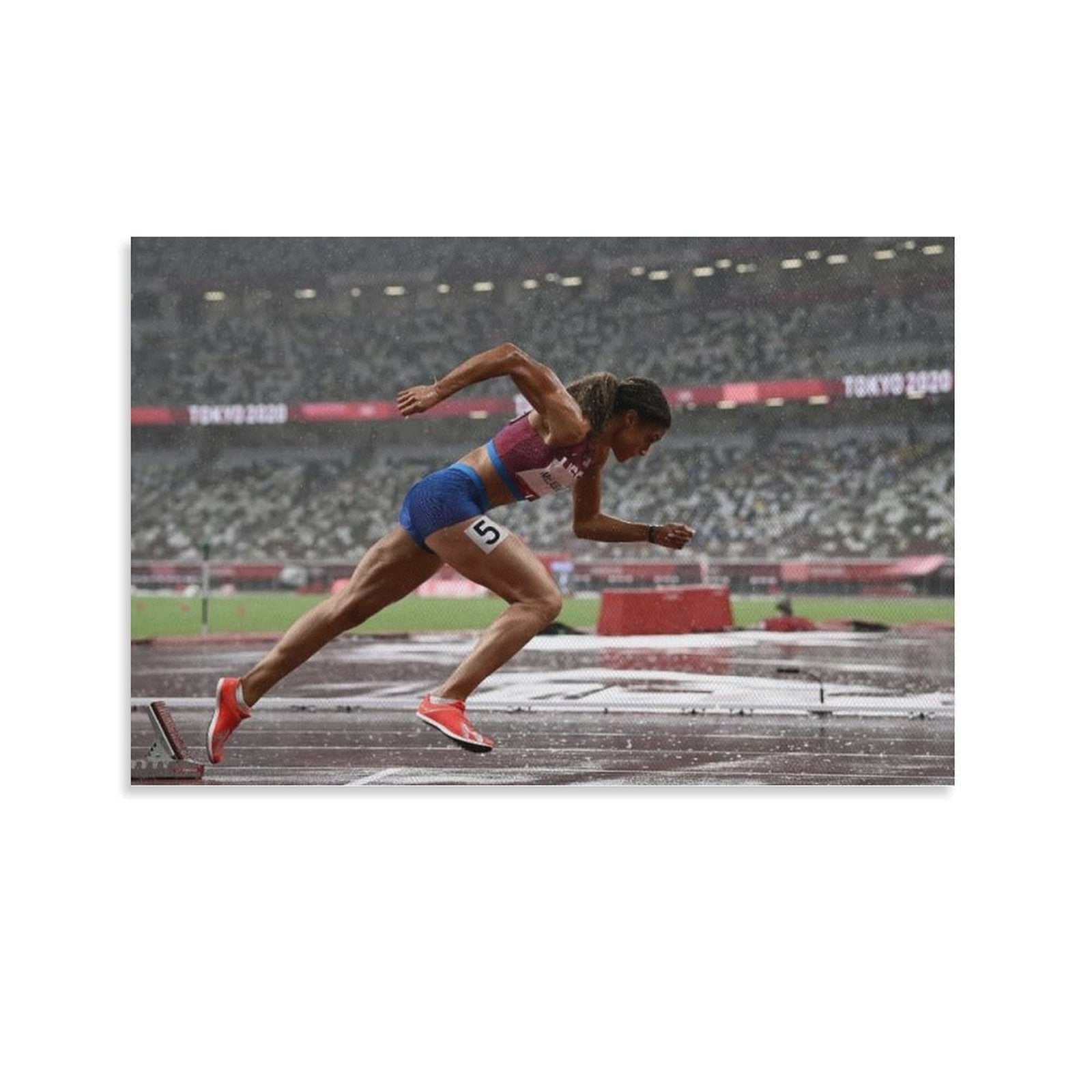 Sydney McLaughlin Poster Hurdles Poster Canvas Wall Art Poster ...