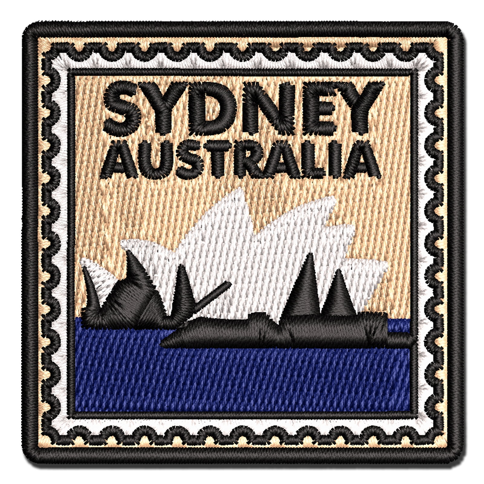 Sydney Opera House Australia Destination Travel Applique Multi-Color ...