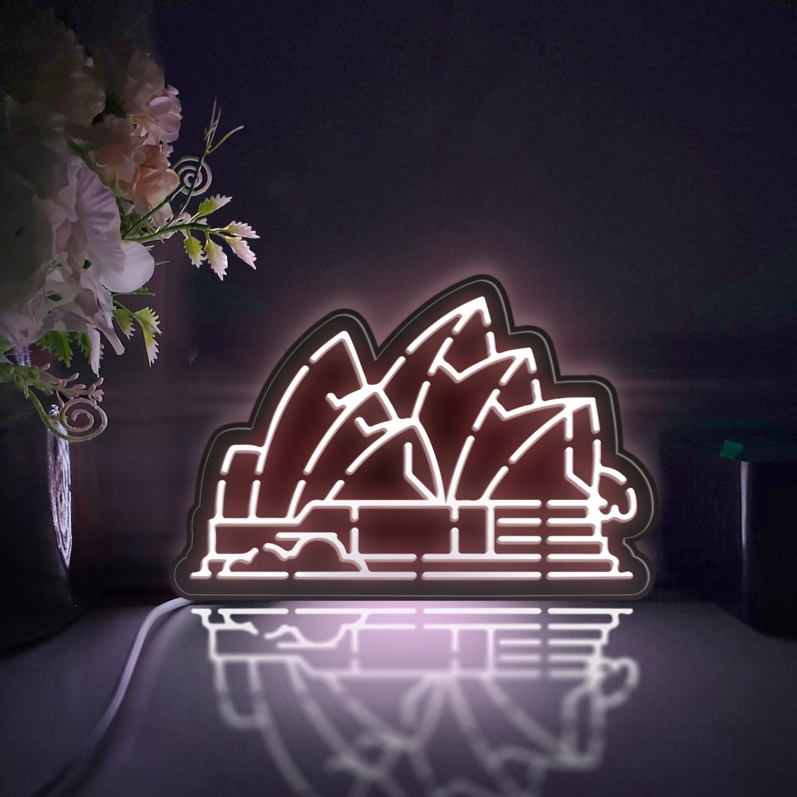Sydney Opera House Led Light Box, Dimmable Neon-Like Light Signs USB ...