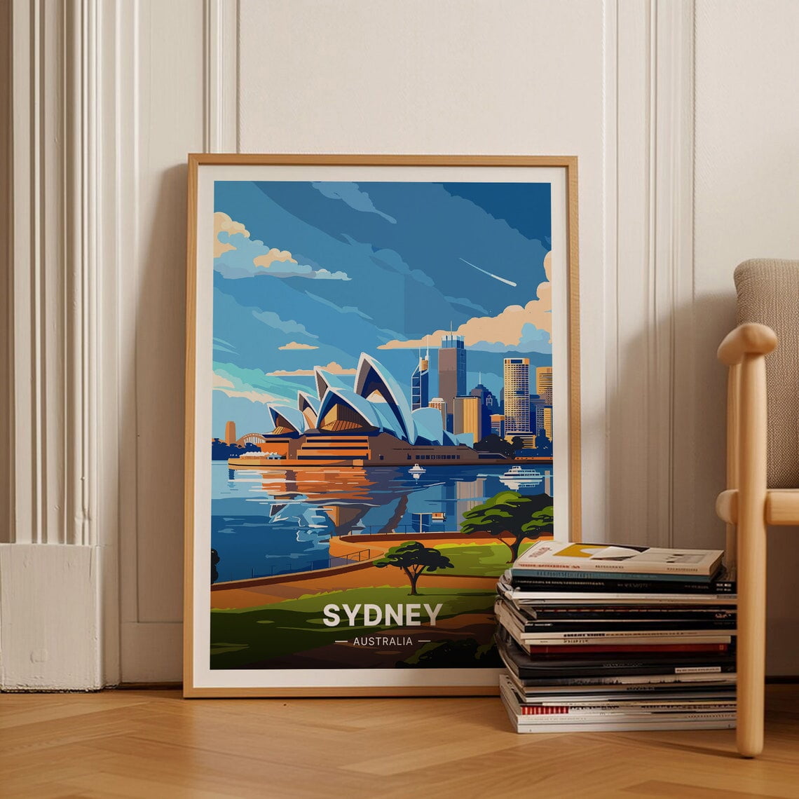 Sydney Opera House Poster, Australia Travel Art, Home Decor Wall Art ...