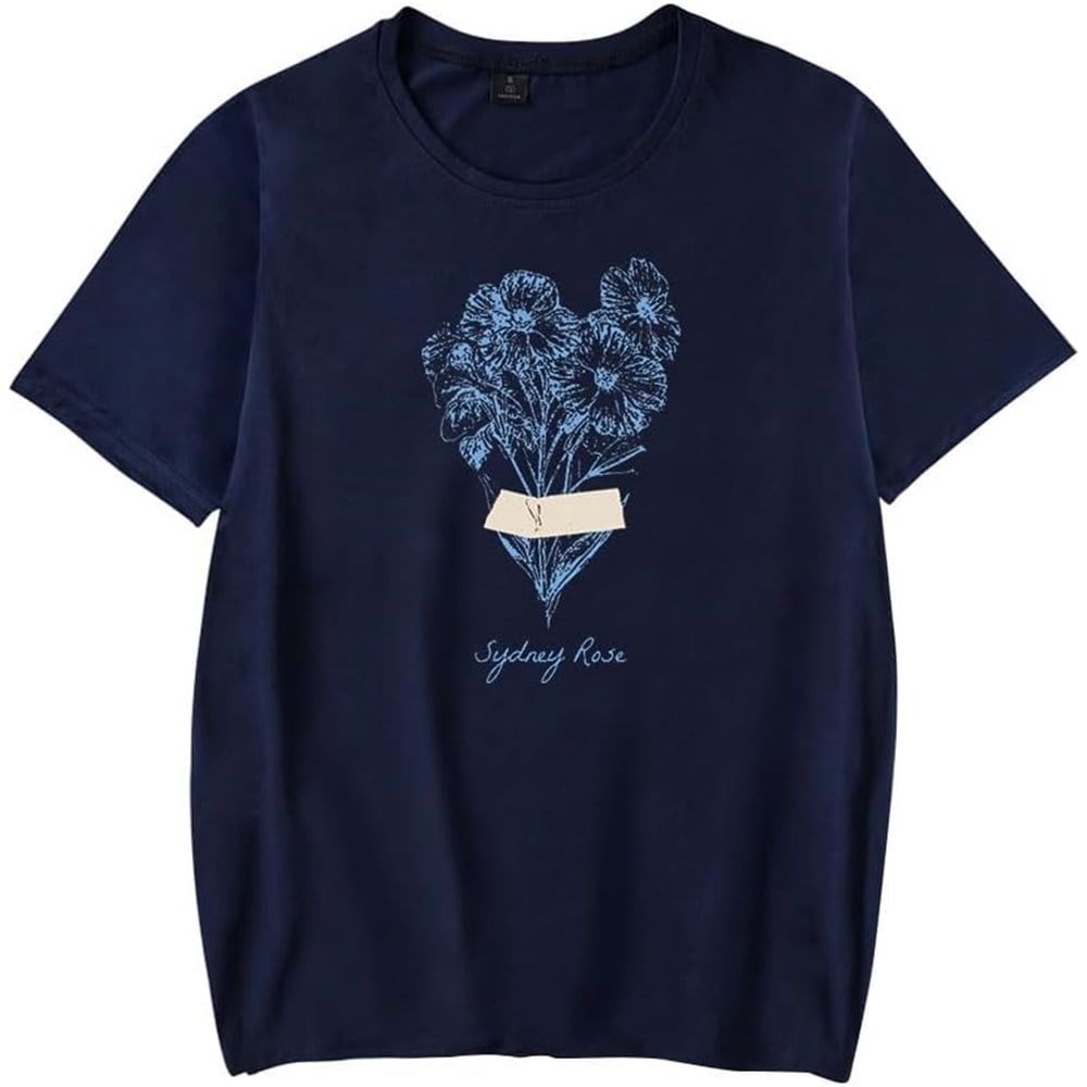Sydney Rose Flower Tape Merch Short Sleeve T-shirt Unisex Fashion Crew ...