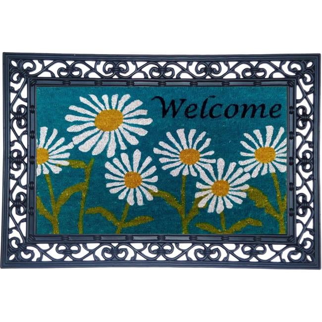 Sydney Scroll and Blue Daisies Welcome Tray Mat and 2 Interchangeable ...