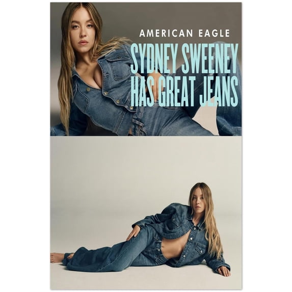 Sydney Sweeney American Eagle Denim Fashion Decor - Walmart.com