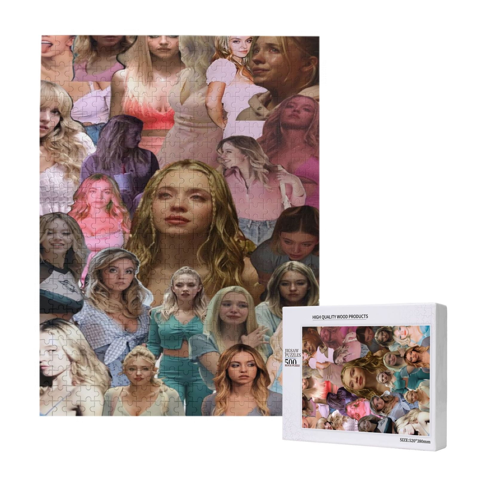 Sydney Sweeney Jigsaw Puzzle Interactive Brain Teaser Board Game for ...