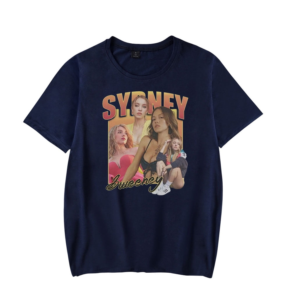Sydney Sweeney Merch 2025 T-Shirts Women Clothes Trend Casual Short ...