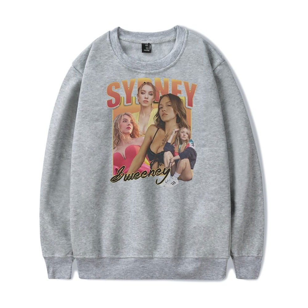 Sydney Sweeney Merch 2025 crew neck sweatshirt Long sleeve Fashion ...