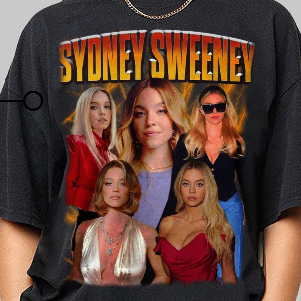 Sydney Sweeney T-Shirt, Vintage Sydney Sweeney Fan Shirt, Sydney ...