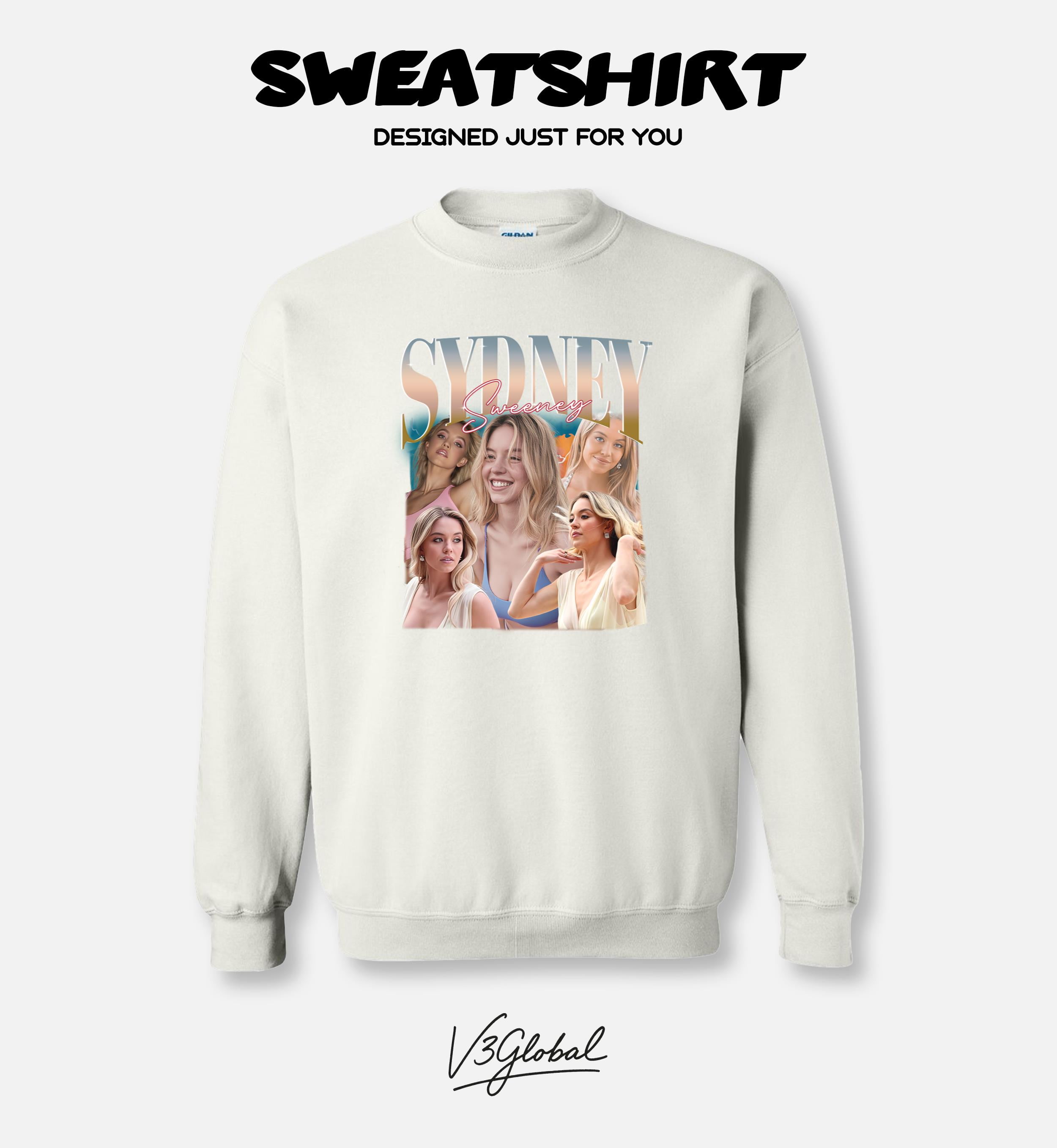 Sydney Sweeney Vtg Actress Hollywood Star Euphoria White Lotus Anyone But You WA Sweatshirt, for ...