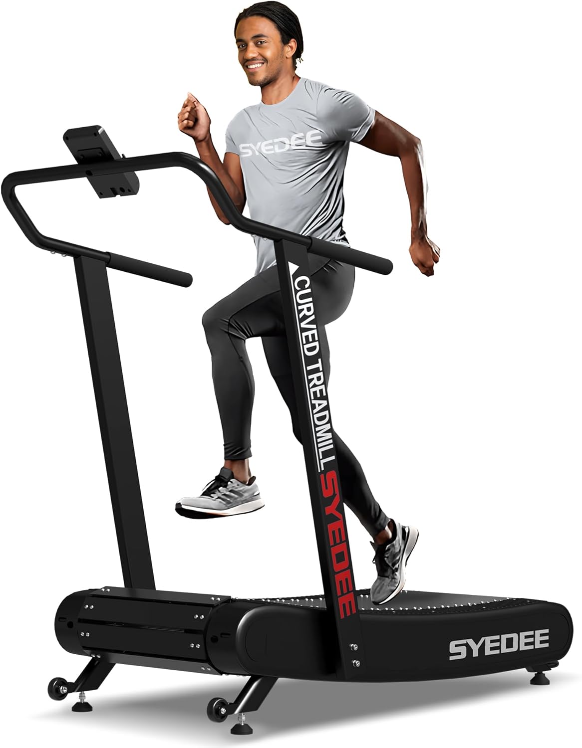 Syedee Premium Portable Curved Manual Treadmill, Motorless Treadmill ...