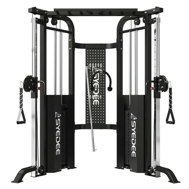 Syedee Functional Trainer Cable Machine, 2000LBS Cable Crossover ...