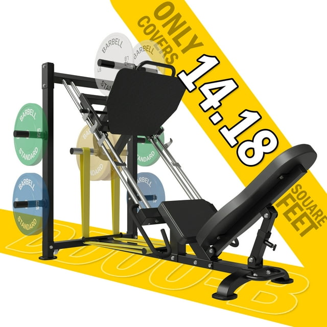 Syedee Compact Leg Press Machine, 1500LBS Capacity with Double Safety ...