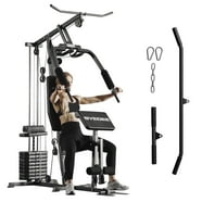 Marcy Home Gym System MWM-988, 150lb Weight Stack Machine, Multifunction Weightlifting Equipment ...