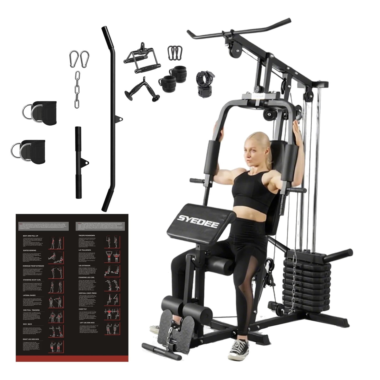 Syedee Smith Machine Home Gym, Power Rack Cage, Workout Squat Press ...