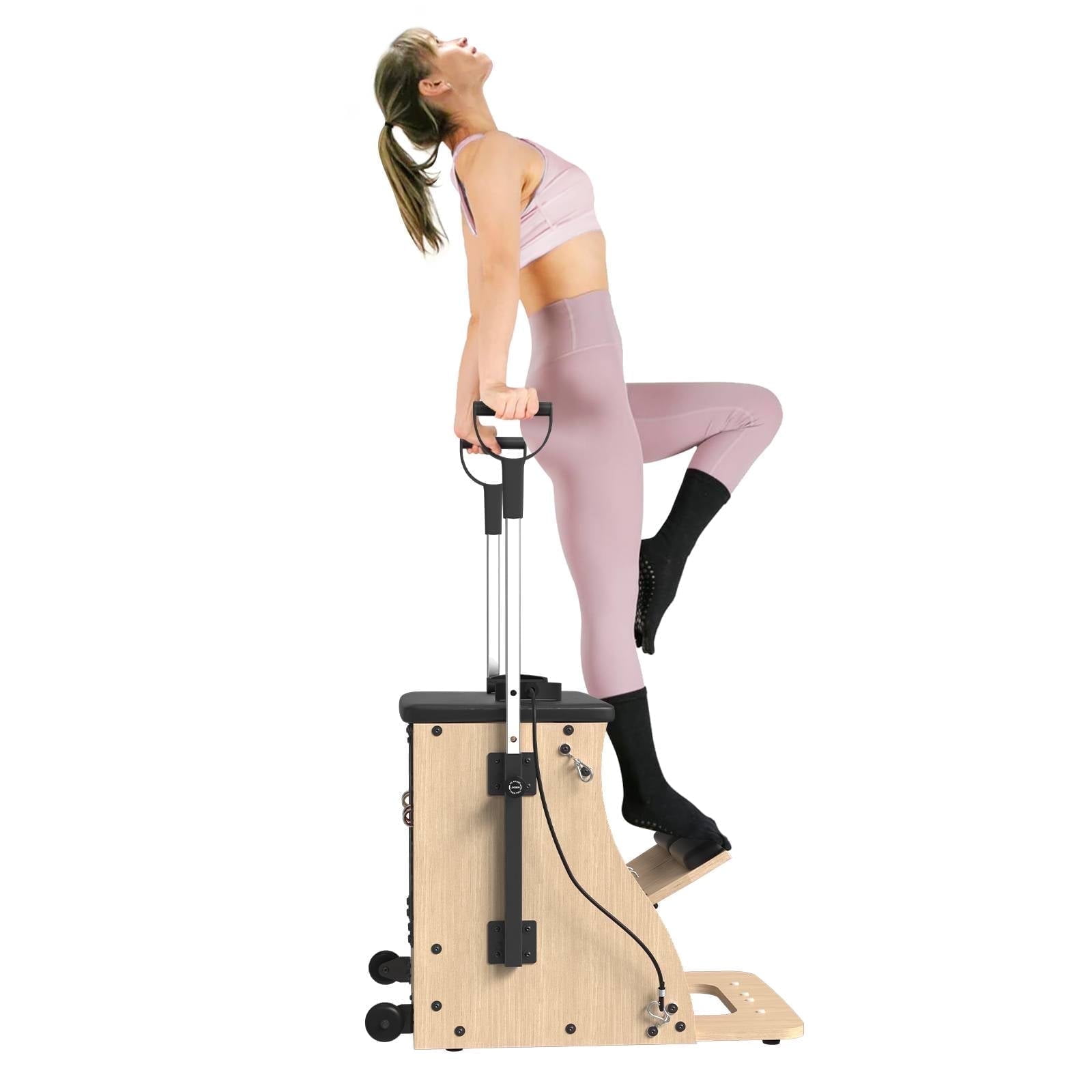 Syedee Pilates Chair, Split-Pedal Stability Combo Chair with Handles ...