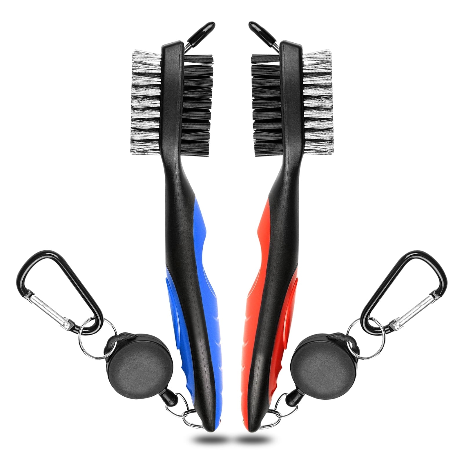 Syenll Golf Club Cleaning Kit 2 Pack Groove Cleaner Brush with Aluminum ...