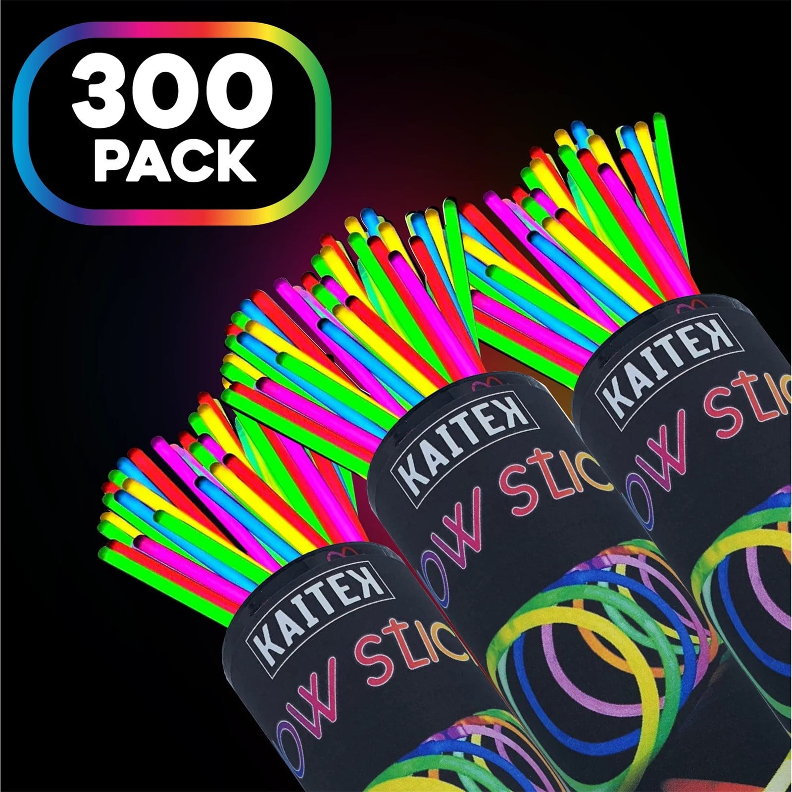 Syinda 300pcs Glow Stick Party For Halloween Theme Party Glow In The Dark Sticks 1ml