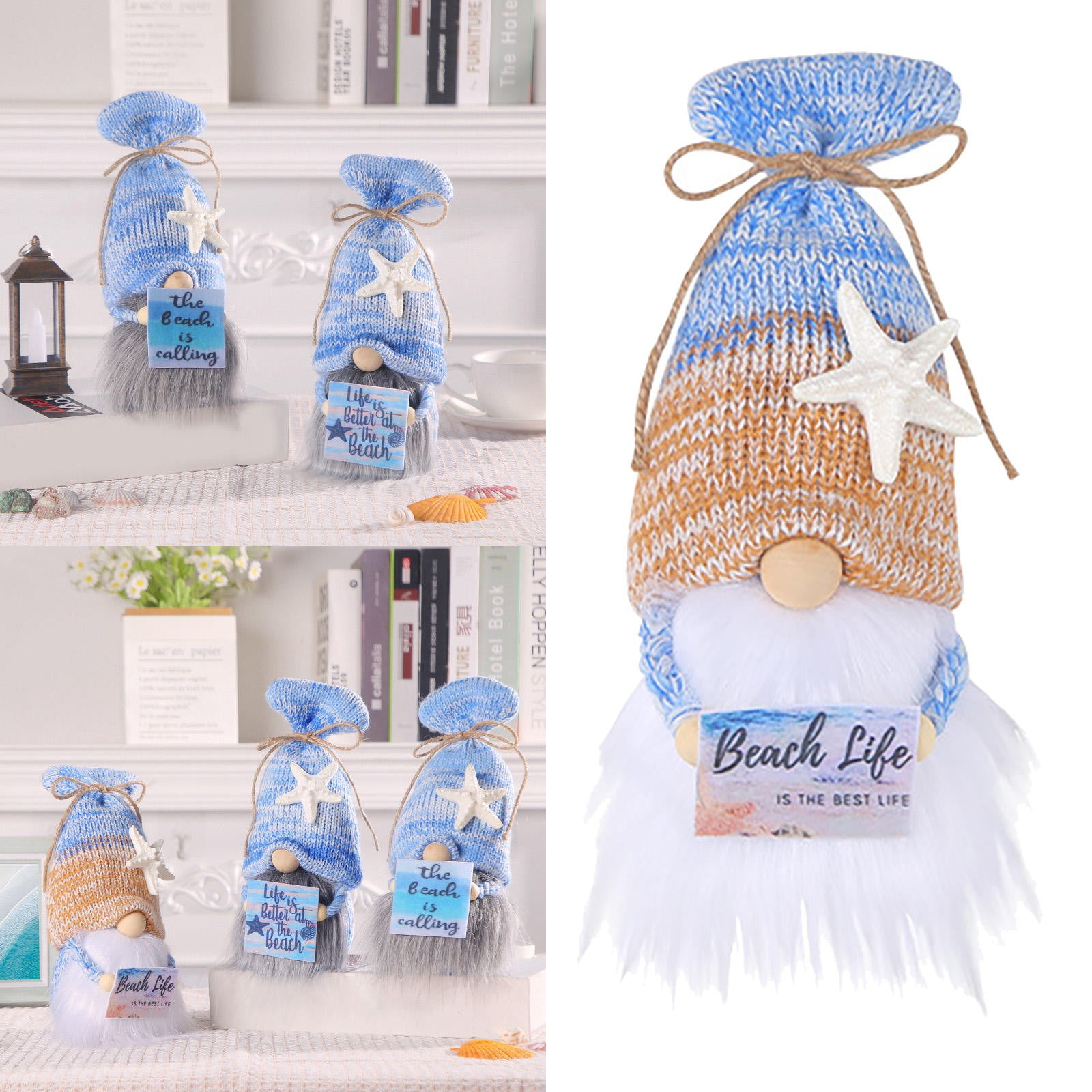 Syinda Cute Ocean Festival Signraising Doll Knitted Faceless Doll