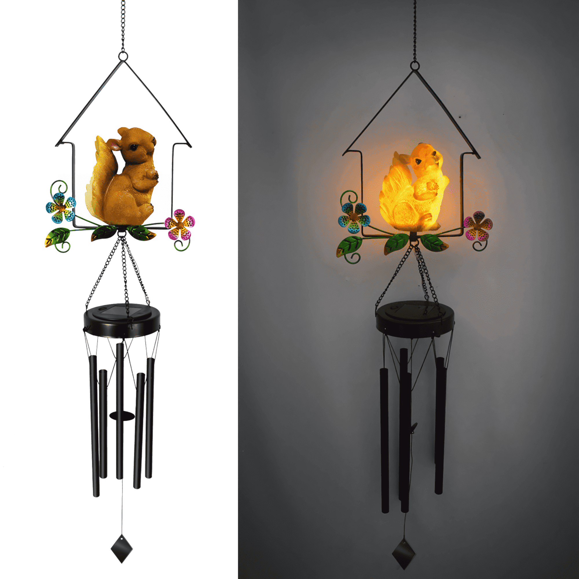 Sykixib Solar Wind Chimes for Outside Garden Decor - Outdoor Hanging ...