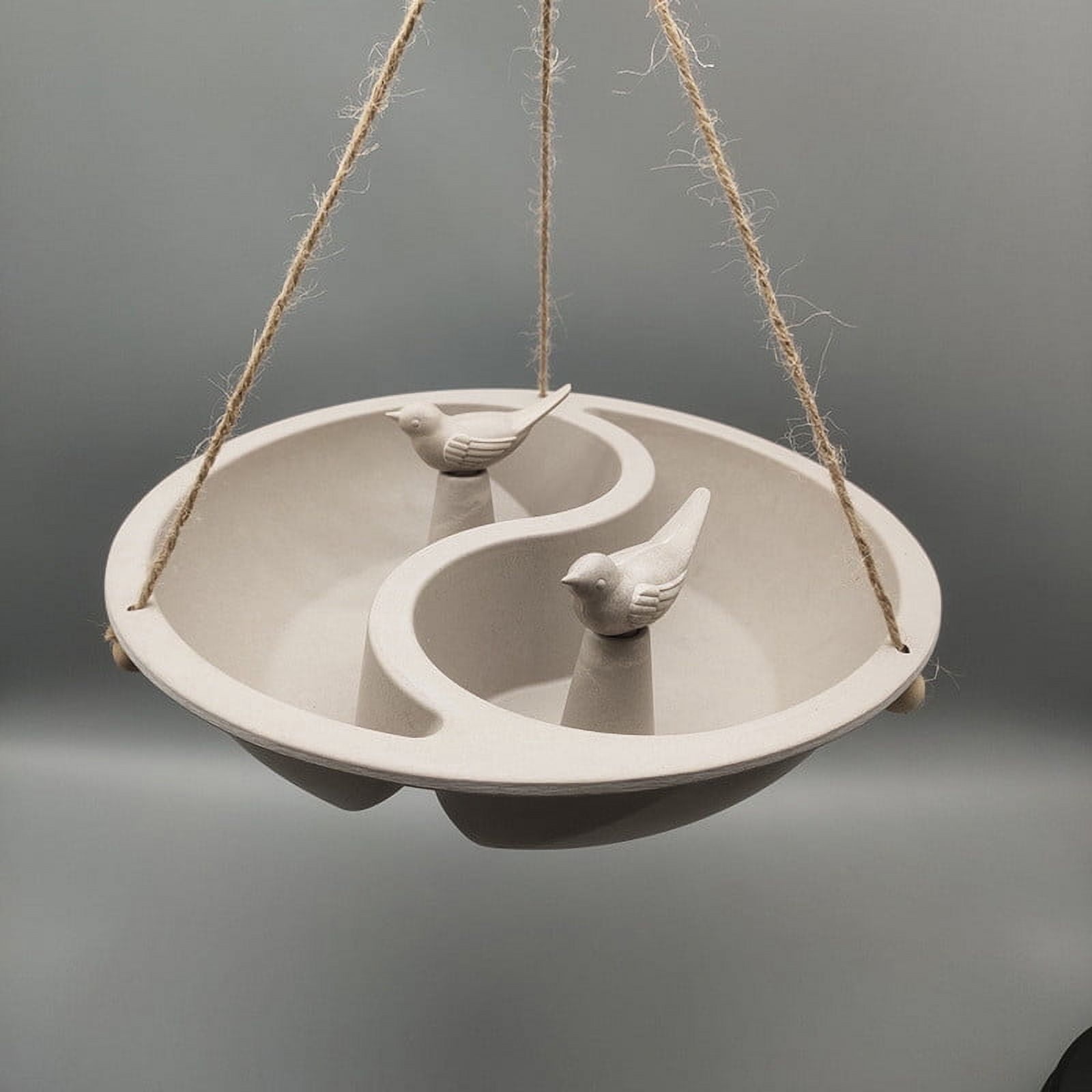 Sylchomon 2 in 1 Hanging Bird Bath for Outside, 10 inches Hanging ...