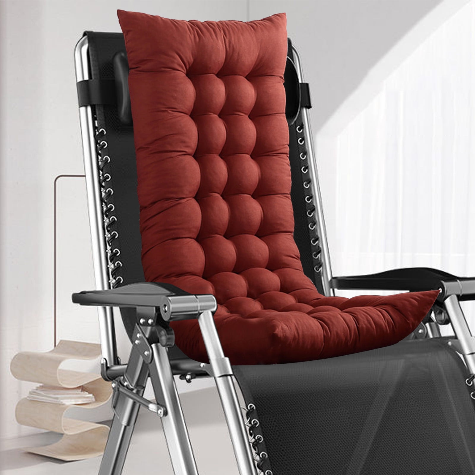 Sylchomon 46x19 inch High Back Square Corner Chair Cushion with Ties, 3 ...