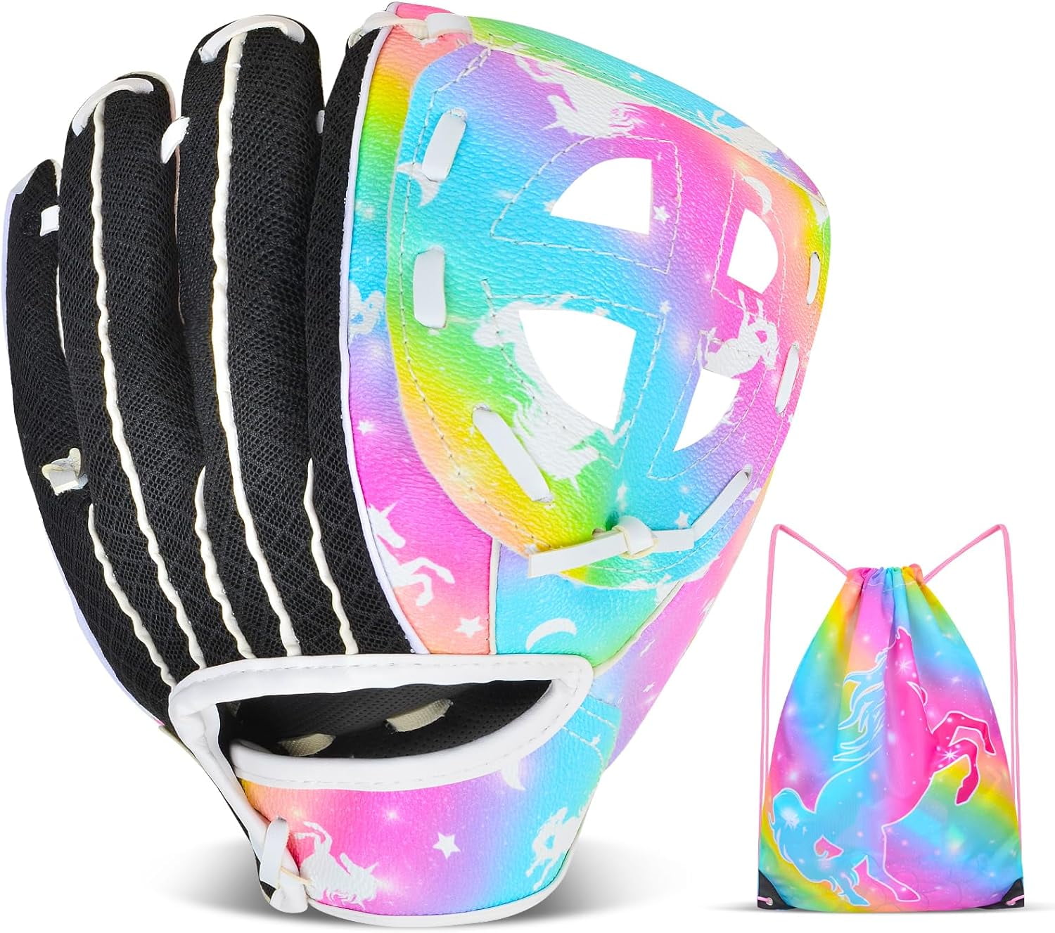 Sylfairy Kids Baseball Glove Softball Gloves for Girls, Baseball Mitts ...