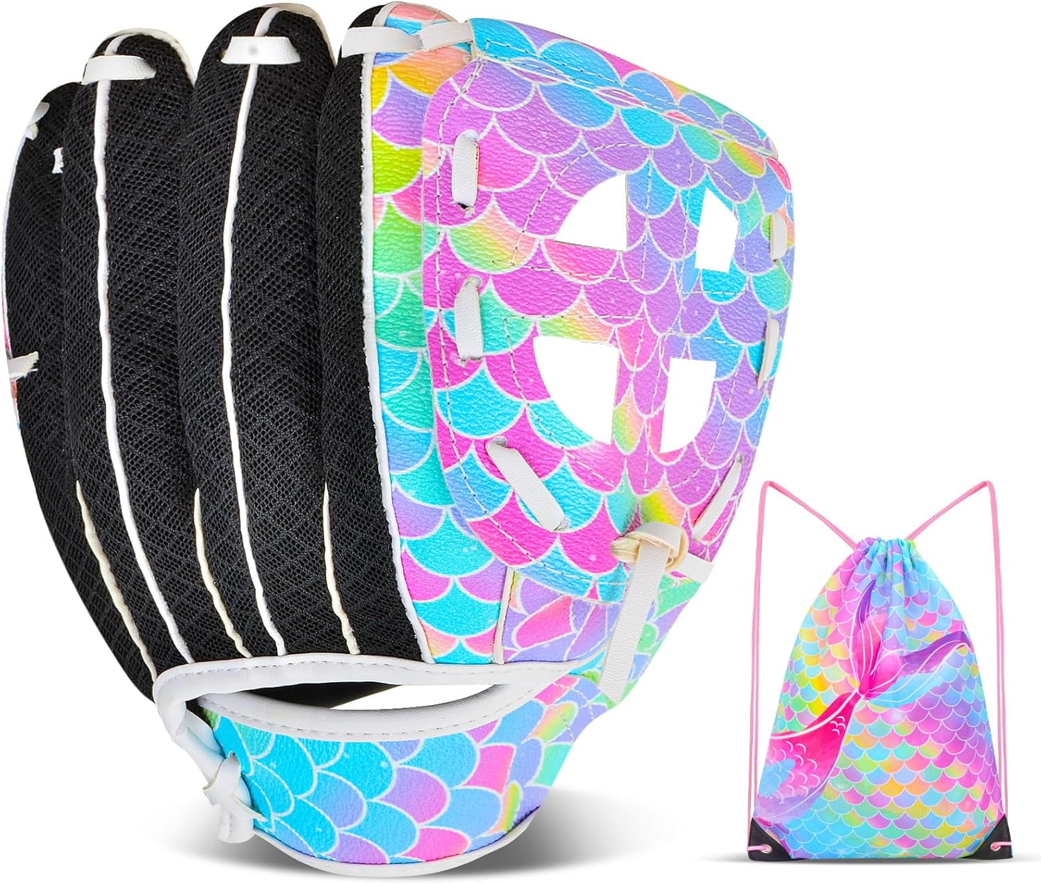 Sylfairy Kids Baseball Glove Softball Gloves for Girls, Baseball Mitts ...