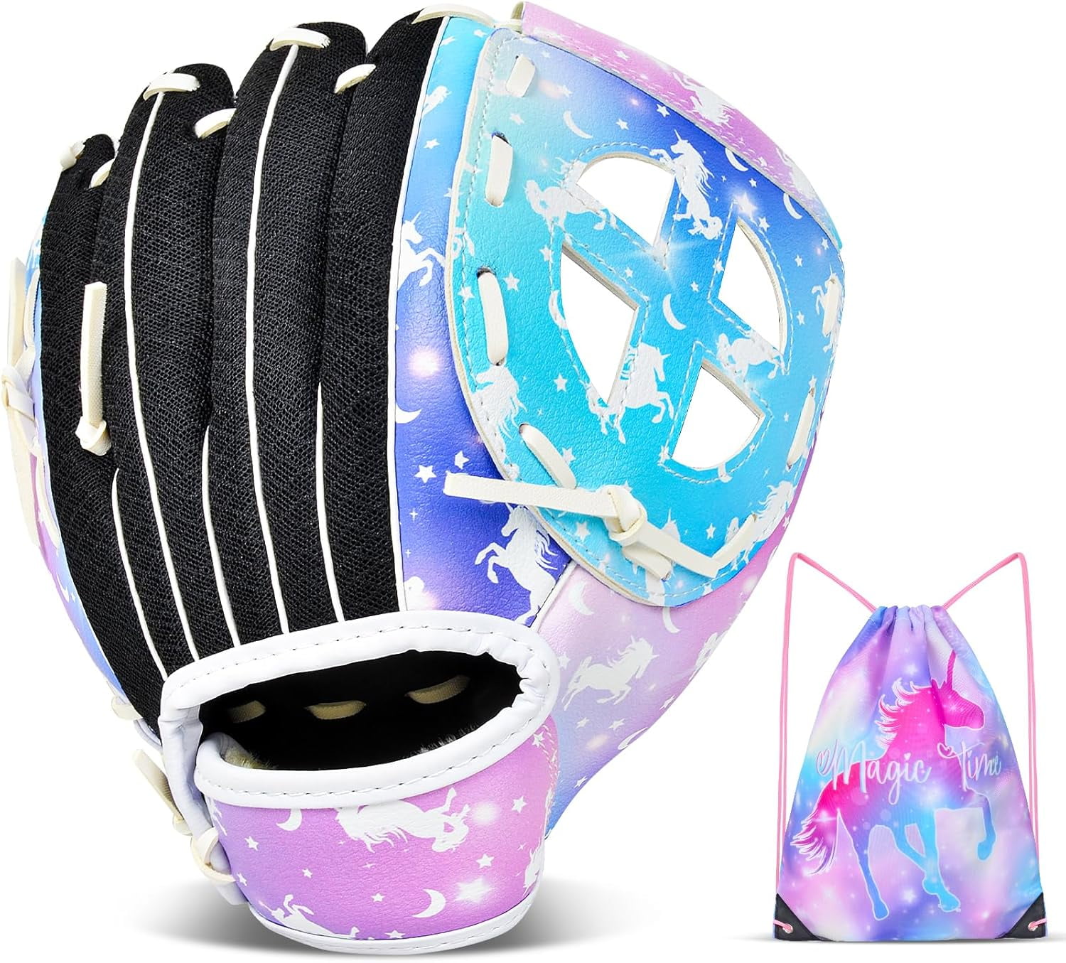 Sylfairy Kids Baseball Glove Softball Gloves for Girls, Baseball Mitts ...