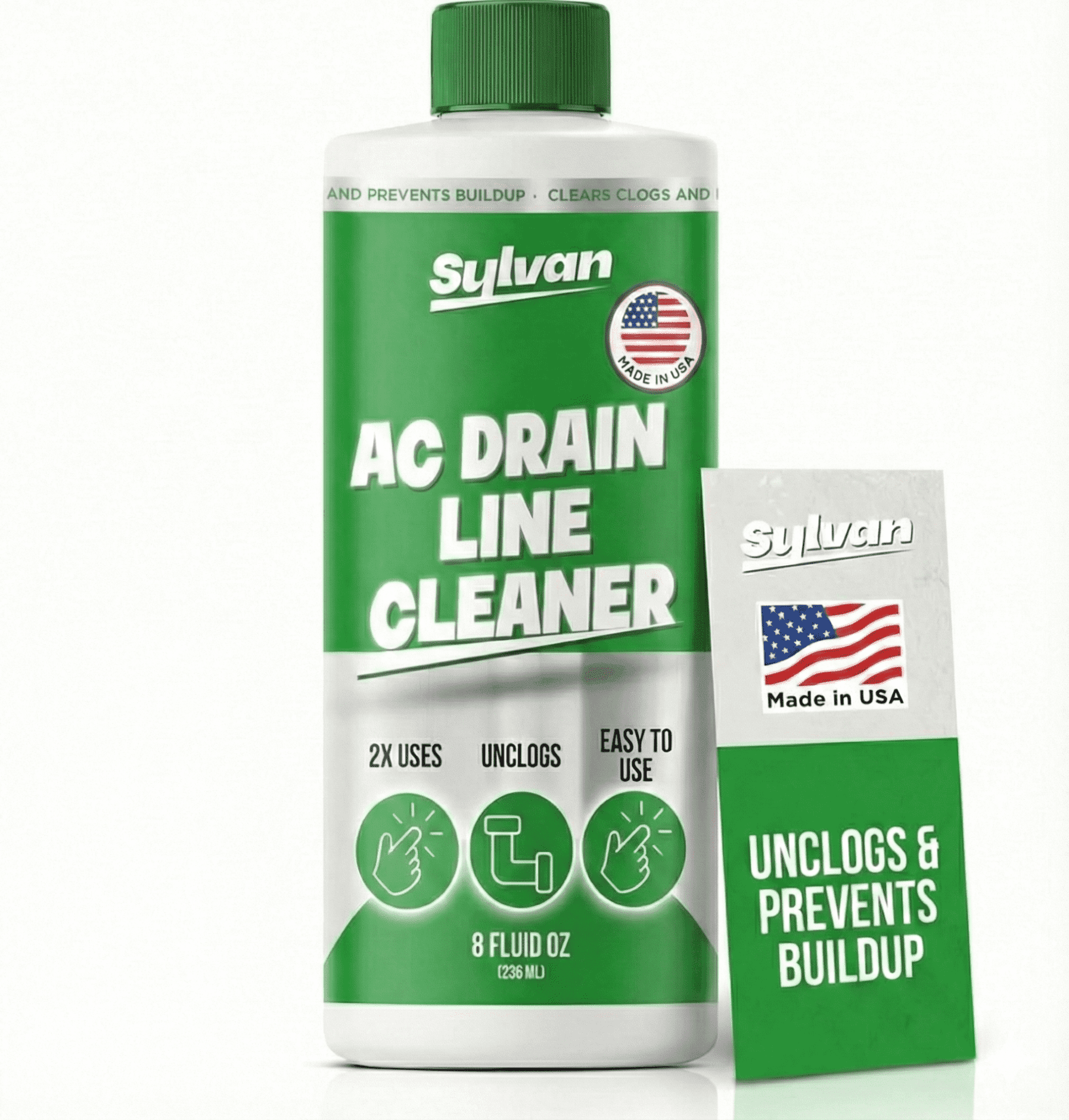 Sylvan AC Drain Line Cleaner | 8 oz | nstant Relief | Made in USA ...