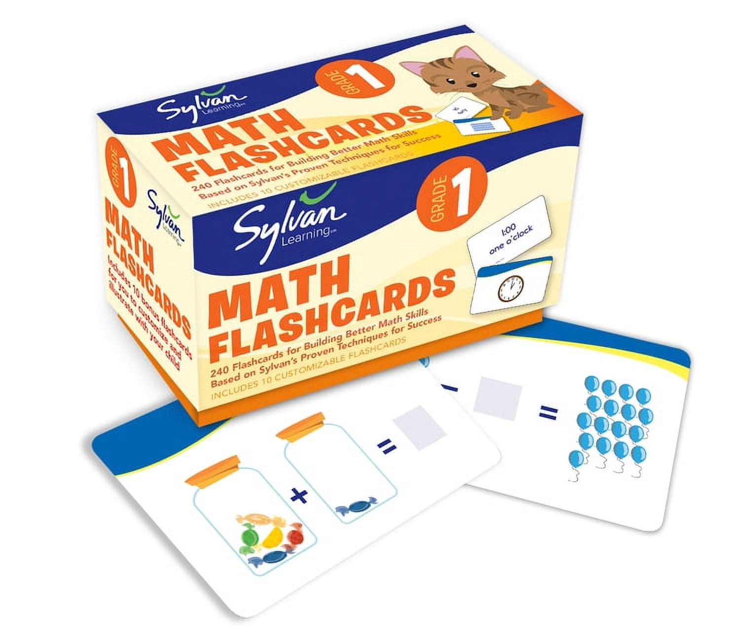 Sylvan Math Flashcards: 1st Grade Math Flashcards: 240 Flashcards for ...
