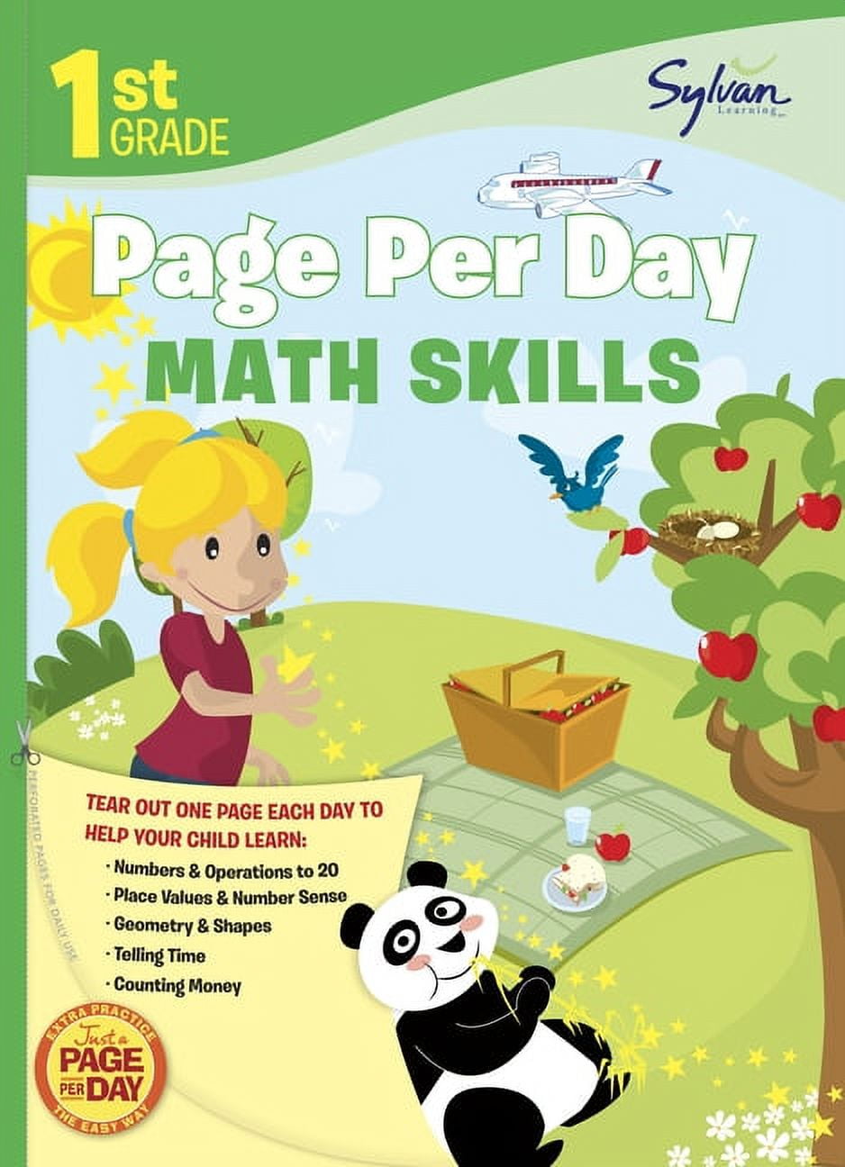 Sylvan Page Per Day Series, Math: 1st Grade Page Per Day: Math Skills ...