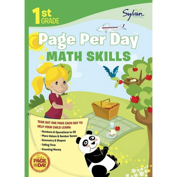 Sylvan Page Per Day Series, Math: 1st Grade Page Per Day: Math Skills ...