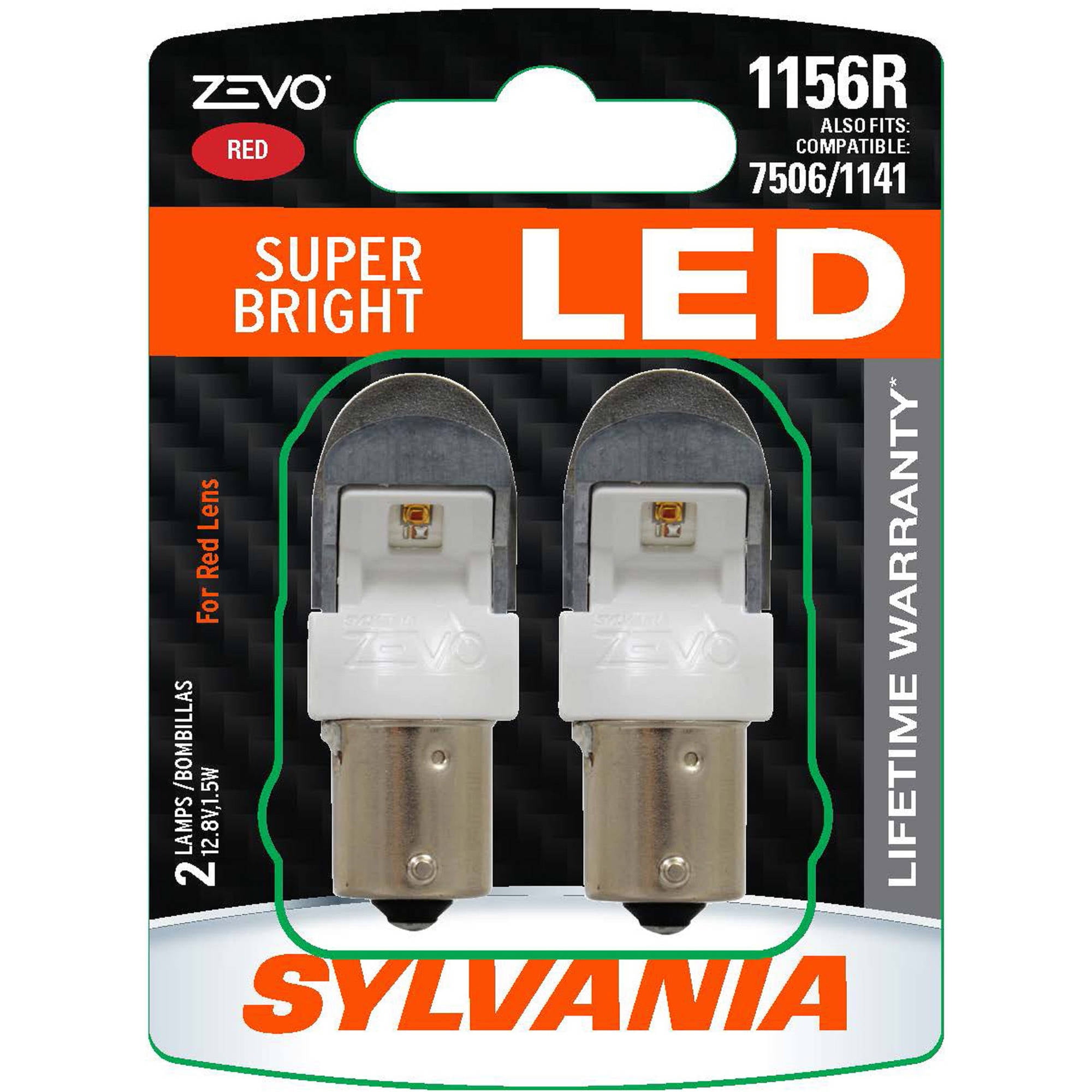 Sylvania 1156 Zevo LED Automotive Bulb, Pack of 2 - Walmart.com