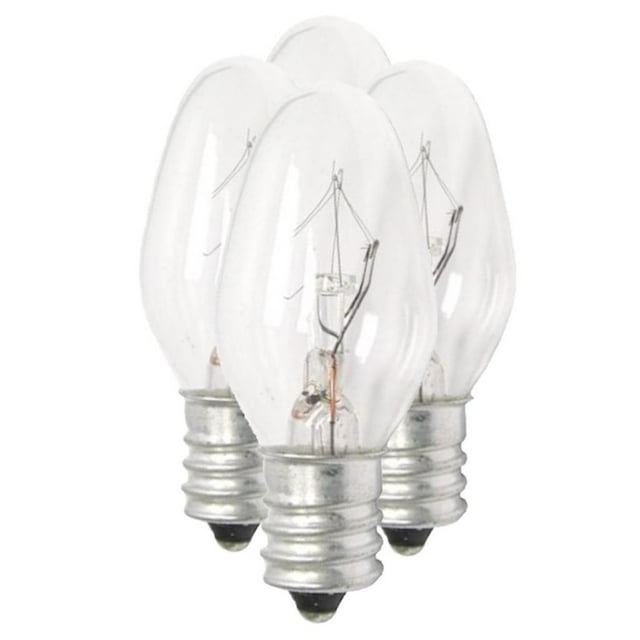Sylvania 13549 - 4C7/BL/4PK 120V Night Light Bulb - Walmart.com