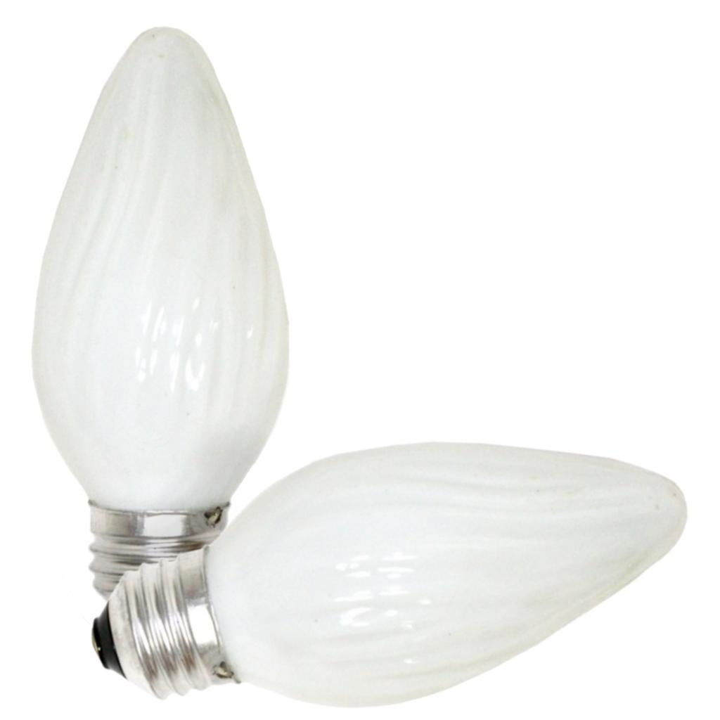 Sylvania 13820 - 25F/W/BL/2PK 120V F15 Decor Flame Tip Light Bulb ...