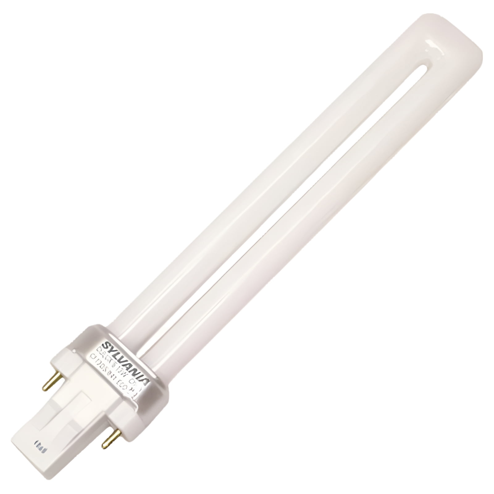 Sylvania 13W Single Tube 2-Pin GX23 Fluorescent Light Bulb, 5000K ...
