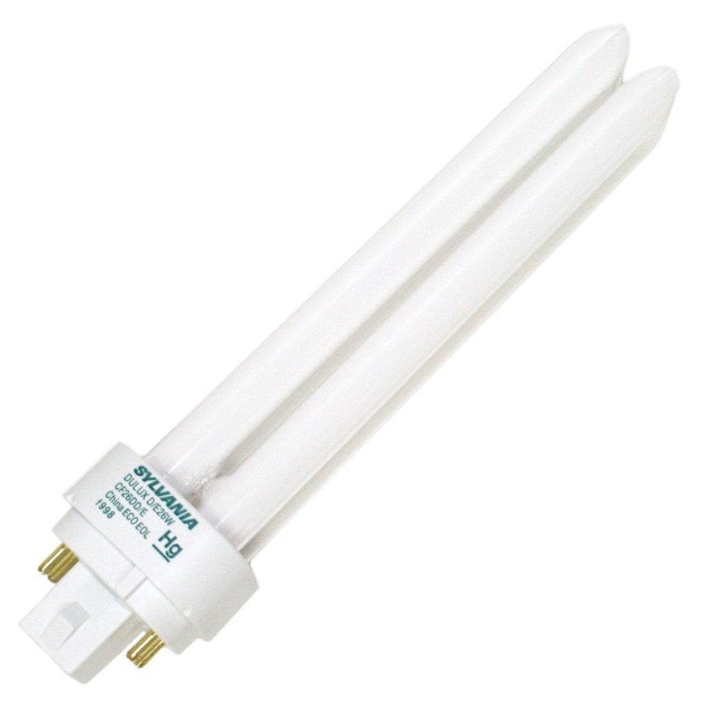 Sylvania 20722 (12-Pack) CF26DD/E/830/ECO 26-Watt Double Tube Compact Fluorescent Light Bulb ...