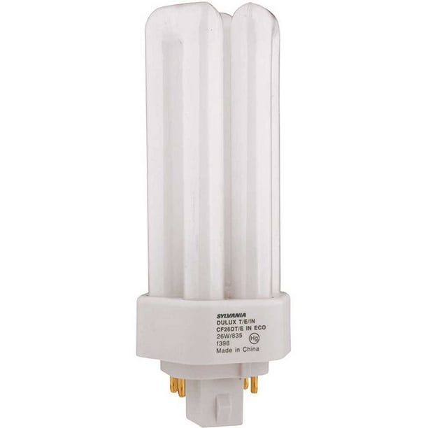 Sylvania 20882 - CF26DT/E/IN/841/ECO - 26 Watt CFL Light Bulb 4 Pin GX24q-3 Base - 4100K ...