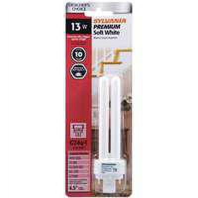 Sylvania 20942 - CF13DD/E/827/ECO/BL/1 Double Tube 4 Pin Base Compact Fluorescent Light Bulb ...